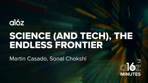 16 Minutes #64: Science (and Tech), the Endless Frontier | Andreessen ...